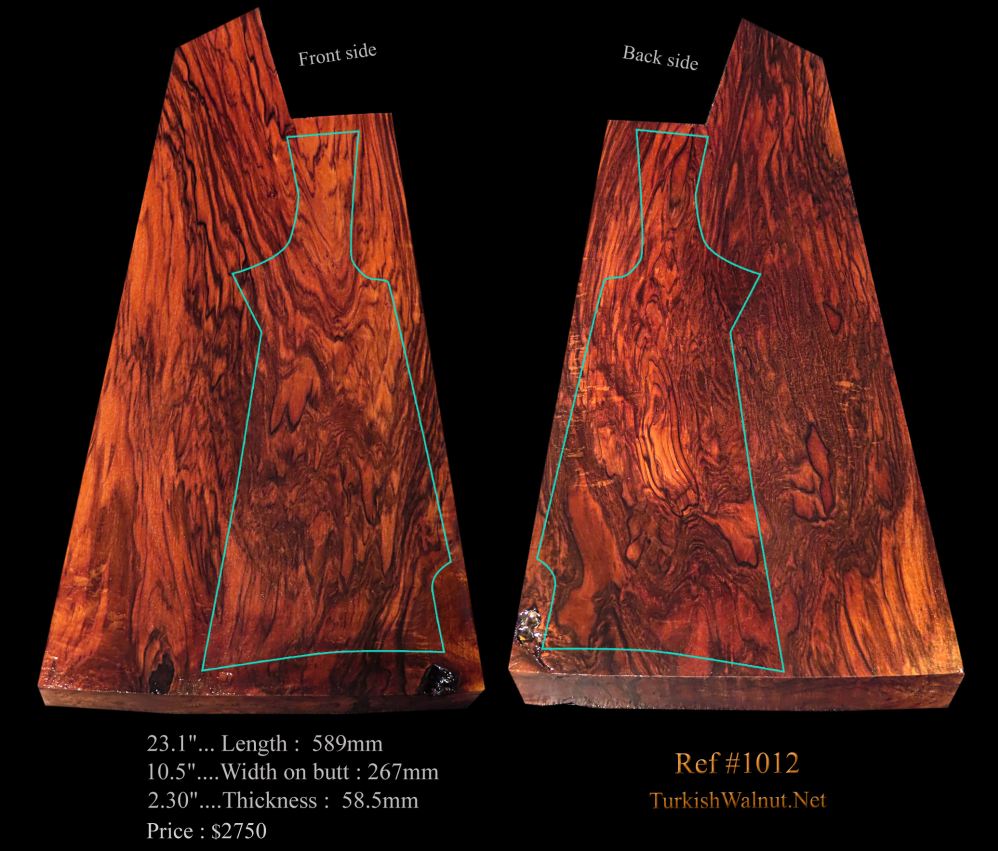 TurkishWalnut.Net Gun stock blanks - Shotgun Blanks - Exhibition Grade ...
