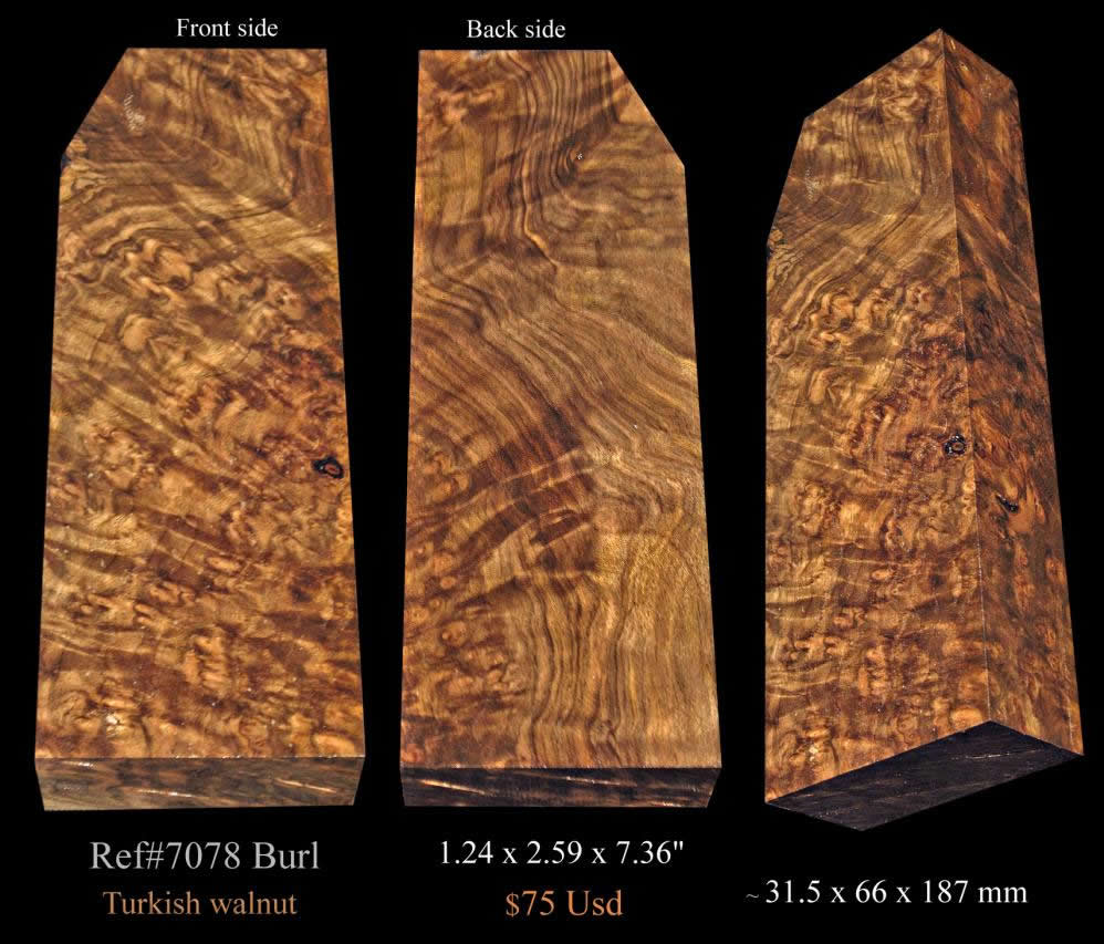 BURL WALNUT...::: by TurkishWalnut.Net - Turkish Walnut Pieces - Knife ...