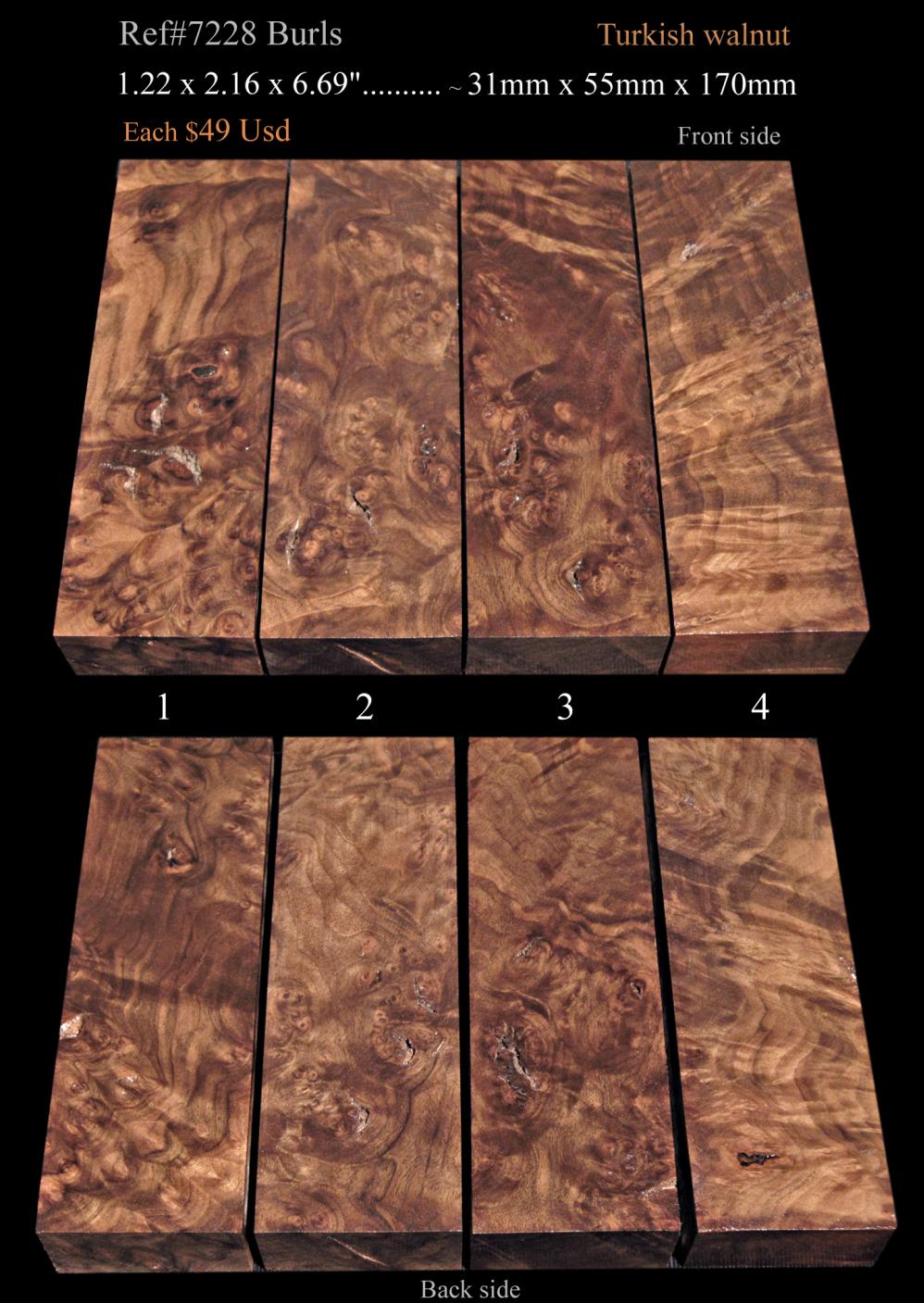 BURL WALNUT...::: by TurkishWalnut.Net - Turkish Walnut Pieces - Knife ...