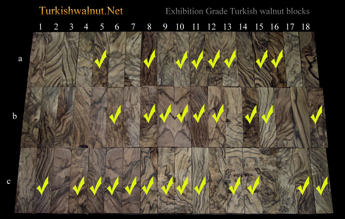 **ENDED** Exhibition Grade Turkish Walnut Knife Blocks ***** | WoodBarter